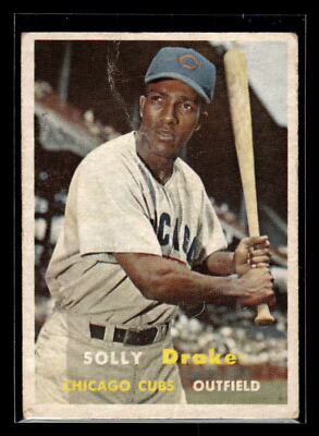 1957 Topps #159 Solly Drake Rookie VG Chicago Cubs | eBay