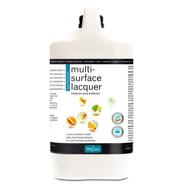 Polyvine Crystal Clear Multi-Surface Lacquer Satin/Gloss 100ml/1L/4L ...