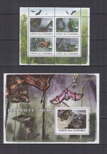 N616. Comores - MNH - Wild animals - WWF - Bats | eBay