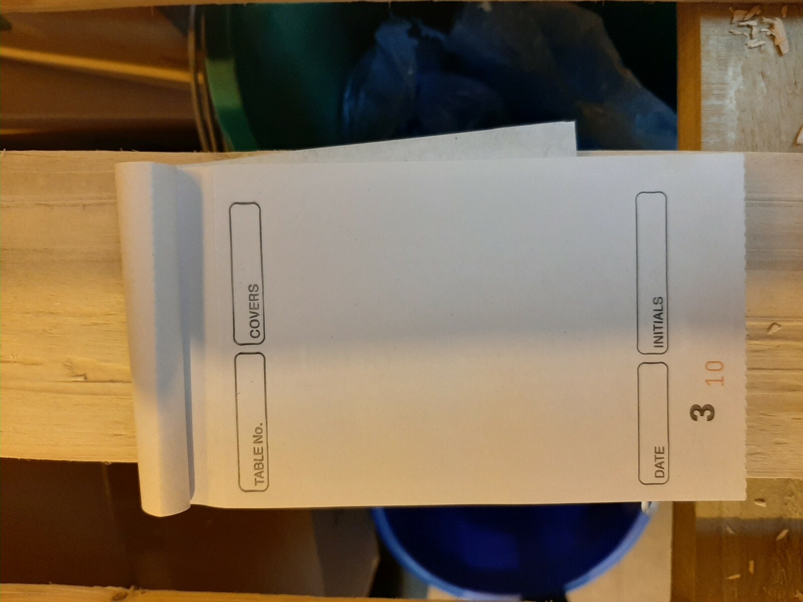 Waiter Triplicate Pads Restaurant Takeaway Pub Bar Food Order book Chef ...