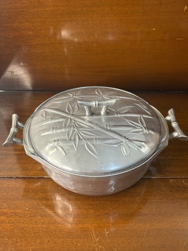 Everlast Hand Forged Hammered Aluminum Pyrex Double Bamboo Design ...