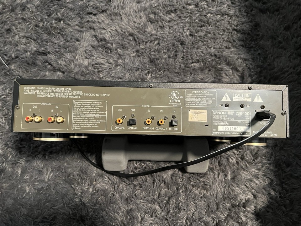 Denon PCM Audio Technology/ CD Recorder CDR-1000 100% Functional | eBay