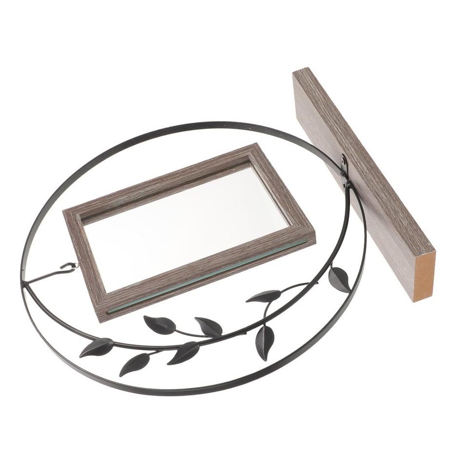 Metal Leaf Floating Vintage Picture Frame - Rustic Office Tabletop 6 ...