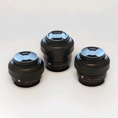 Sigma Art Lens Trio 19mm F2.8/30 F2.8/60 F2.8 for Micro 4/3 System ...