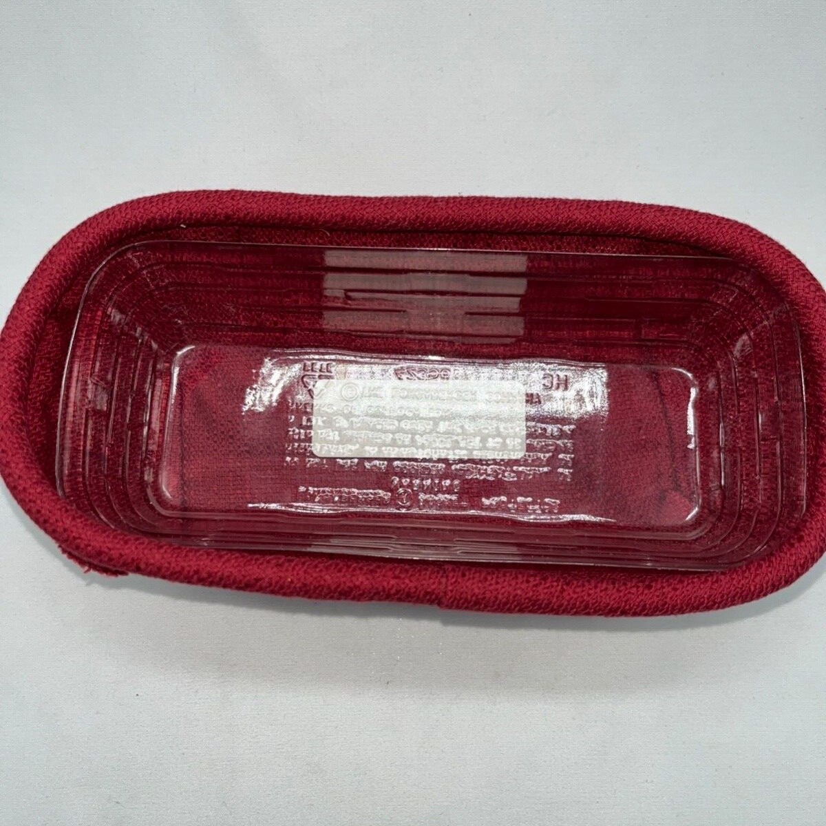 Longaberger Tidbit Basket Fabric Liner Paprika Red Color & Plastic ...