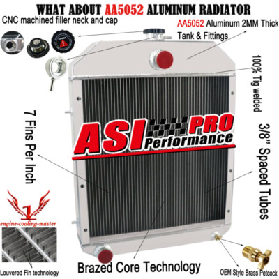 ASI Radiator D81055 Fit Case IH 1845 1845B 1845S 480D 480LL 580D 580SD ...