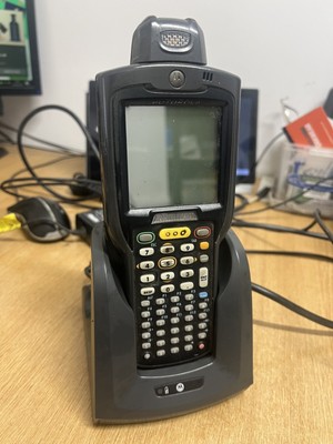 MOTOROLA MC3000 HANDHELD TERMINAL HHT WITH CRADLE & POWER SUPPLY ...