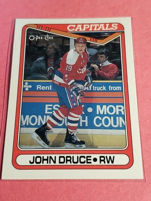 1990-91 O-Pee-Chee #298 Capitals Hockey John Druce RC Rookie Washington ...