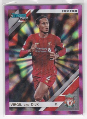 2019-20 Panini Chronicles T Mall 92 Virgil Van Dijk Purple Press Proof ...