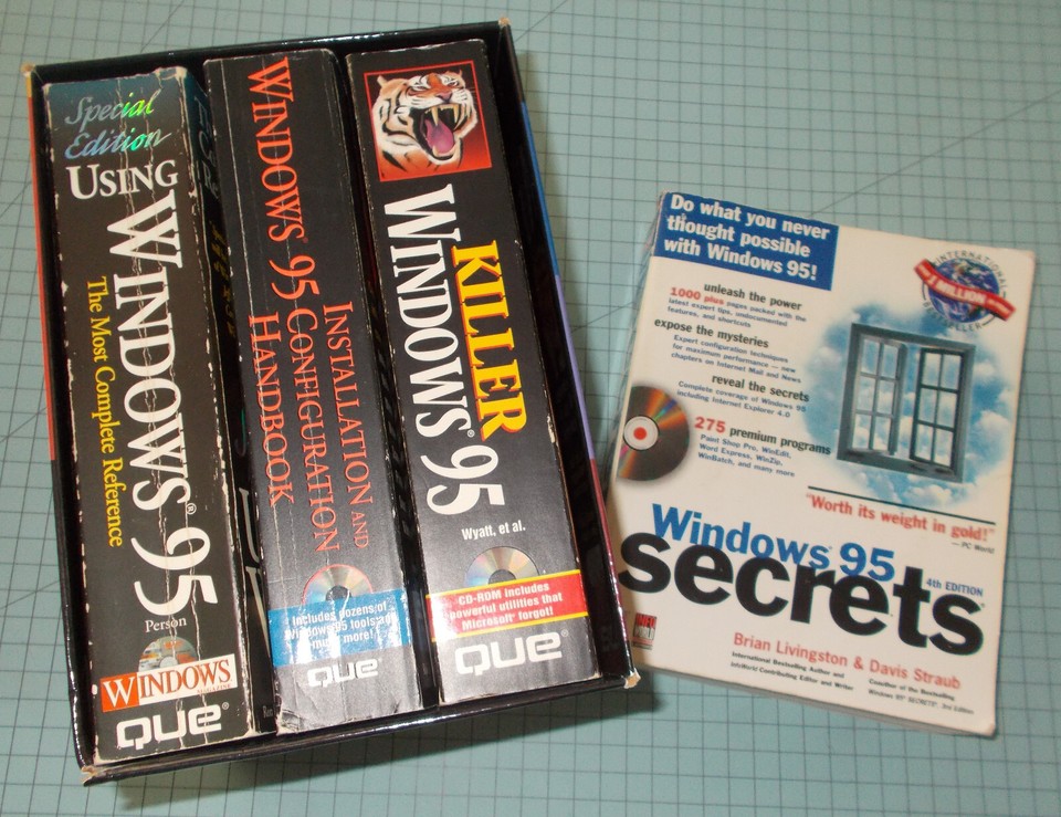 Windows 95 Reference Books, some 4000 pages of Information! | eBay