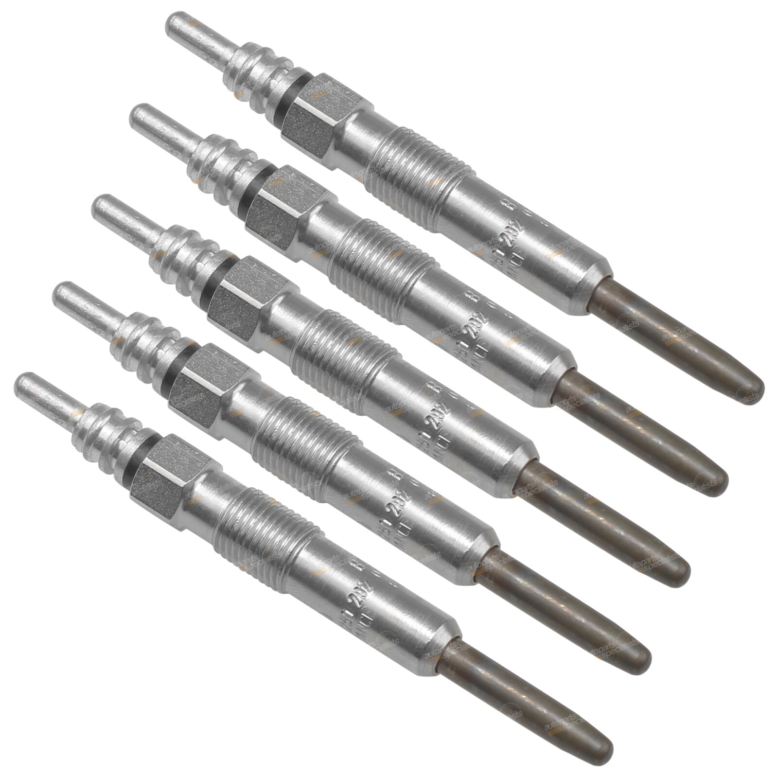 Set of 5 Bosch Glow Plugs for VW Caravelle T4 2.5L AUF ACV Diesel 2001 ...