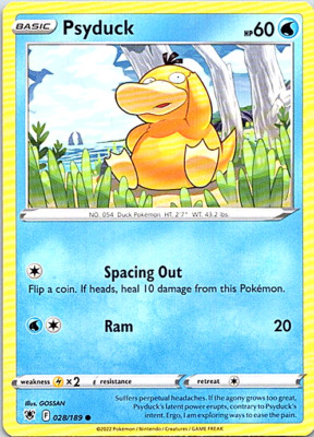 Psyduck 028/189 Pokemon Astral Radiance Regular Light Play | eBay