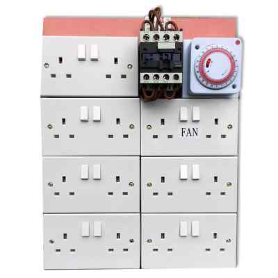 14 Way MDF Contactor Board (12 Lights, 2 Aux) Timer Included DISCREET NEXT DAY | eBay UK