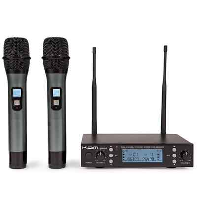 Kam KWM1940 Dual UHF Handheld Wireless Radio Microphone System | eBay UK