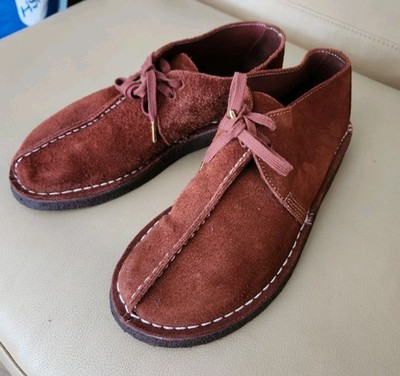 CLARKS ORIGINALS DESERT TREK BURGUNDY SUEDE QUALITY SHOES MENS US SIZE ...
