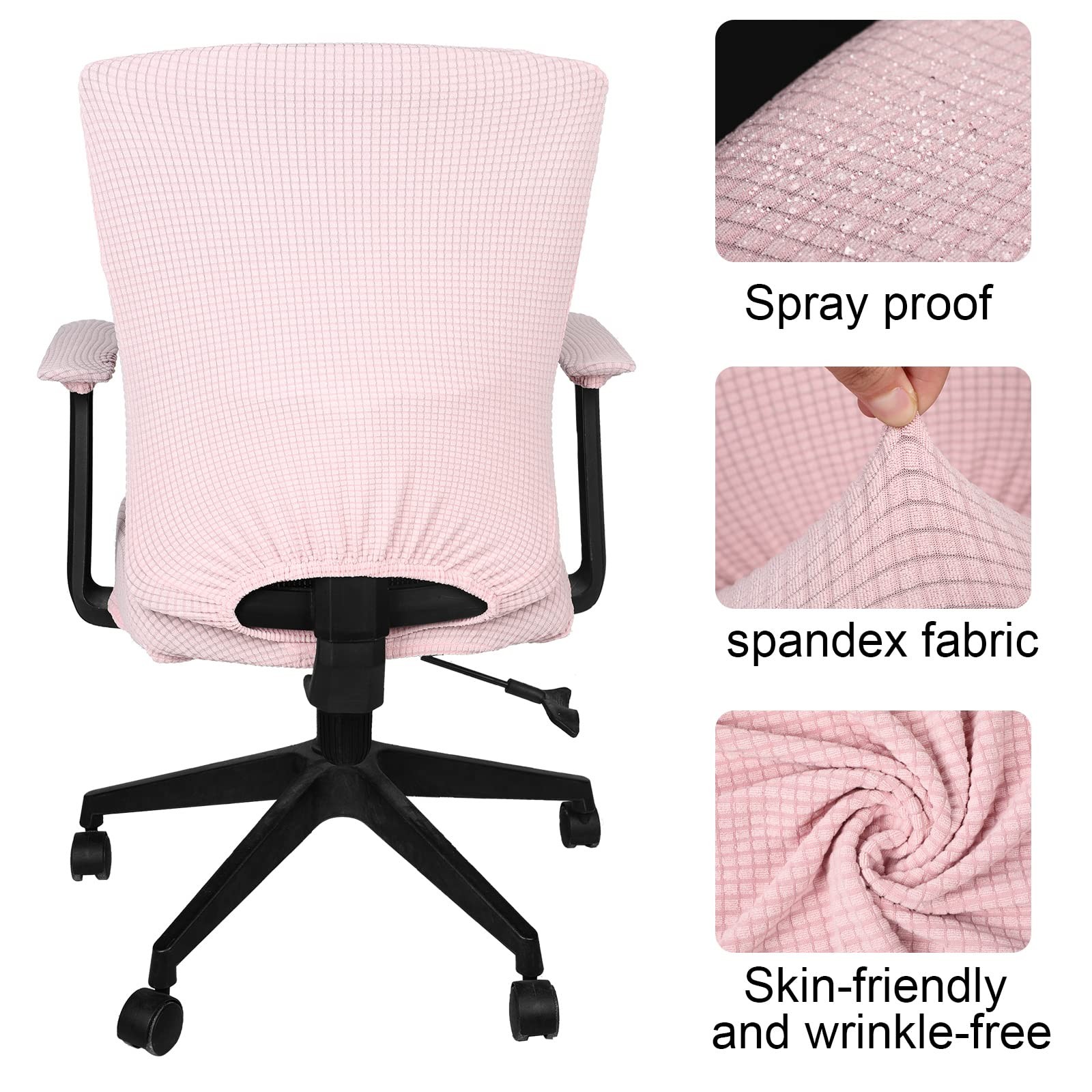 4 Pcs Office Chair Covers Set Computer Universal Protective Stretchable ...
