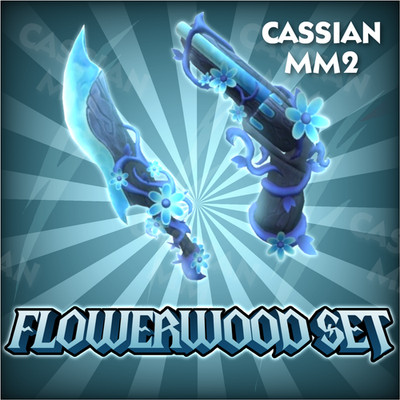 Flowerwood Set MM2 || Roblox Murder Mystery 2 Godly Knife & Gun Bundle ...