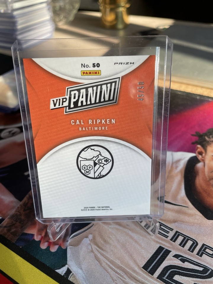2025 Panini National VIP Gold Pack Cal Ripken Purple Cracked Ice /50 ...