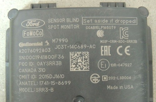 18-20 F150 BLIND SPOT MONITOR SENSOR MODULE BLIS FORD OEM GENUINE 2019 ...