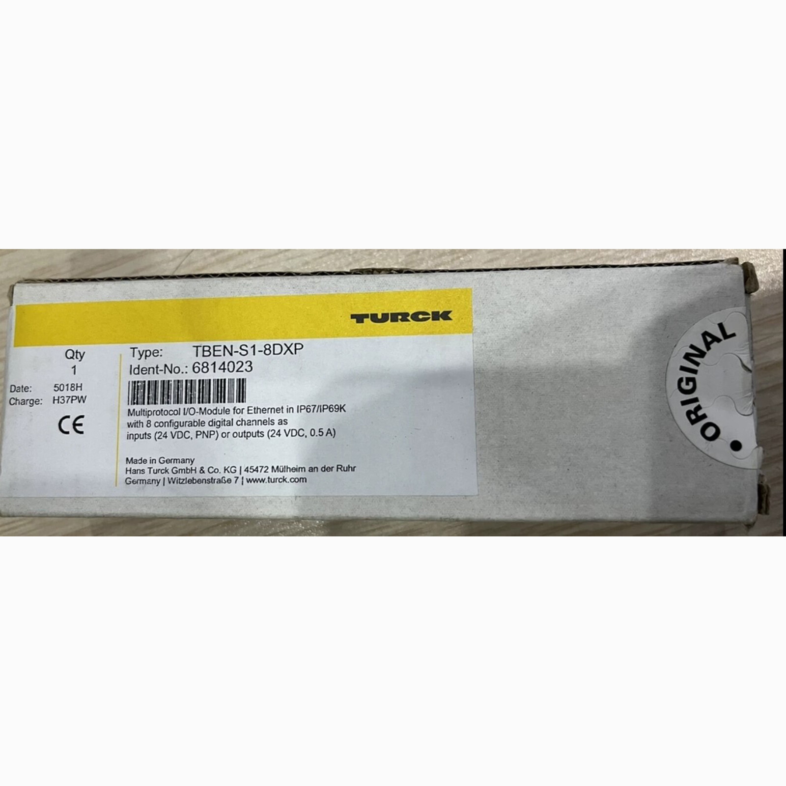 one new turck TBEN-S1-8DXP 6814023 Ethernet Multiprotocol IO Module ...