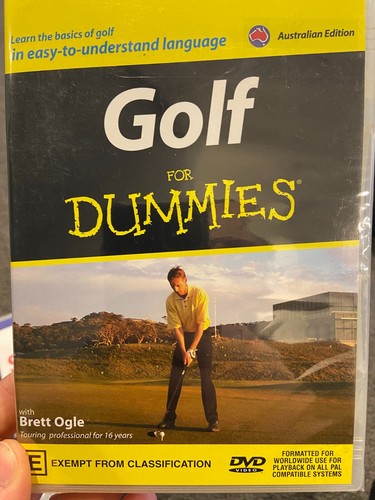 Golf For Dummies NEW/sealed region 4 DVD (instructional sport / golfing ...