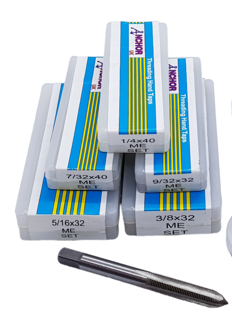 ME Series Model Engineering TAP SETS 32 40 tpi 1/4 9/32 7/32 5/16 3/8 ...