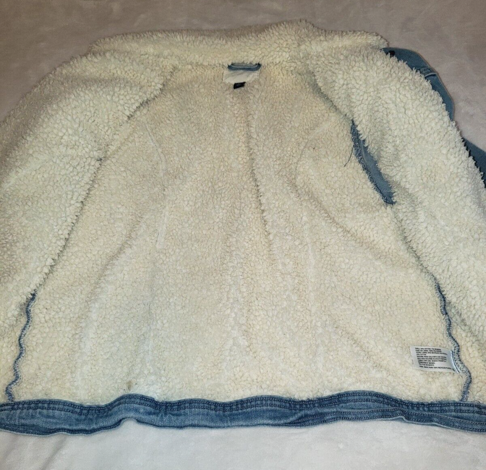 Target Universal Thread Sherpa Lined Medium Wash Denim Jacket Size ...