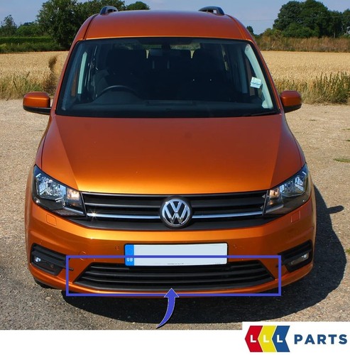 NEW GENUINE VOLKSWAGEN VW CADDY MK3 FRONT BUMPER CENTER GRILLE ...