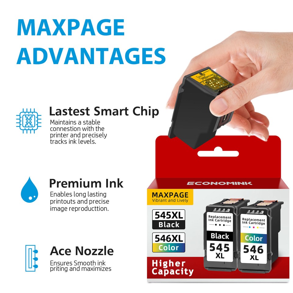 PG-545XL CL-546 XL Ink Cartridges for Canon Pixma MG 2450 2550 TR4550 ...