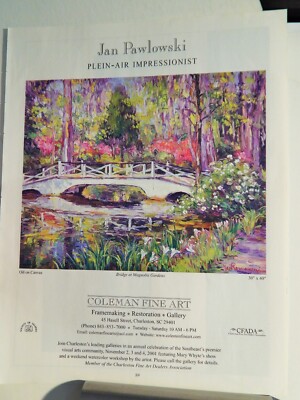 JAN PAWLOWSKI ART PIECE VTG ORIG 2001 ADVERTISEMENT | eBay