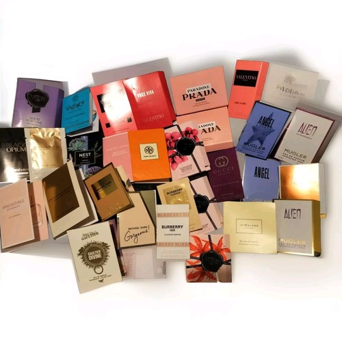 MEGA LUX PERFUME 29 SAMPLE LOT MUGLER VALENTINO PRADA YSL plus Glitter ...