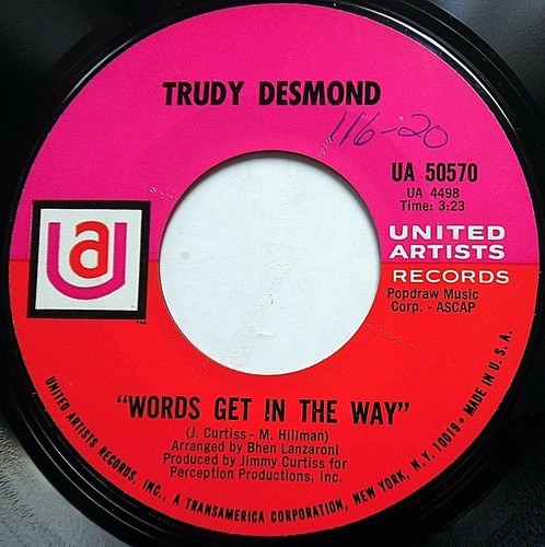 TRUDY DESMOND 45 To Need One Another Words Get In The Way SOUL Funk ...