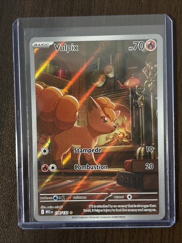 Pokémon TCG - Vulpix 138/132 - Illustration Rare - Mega Evolution | eBay