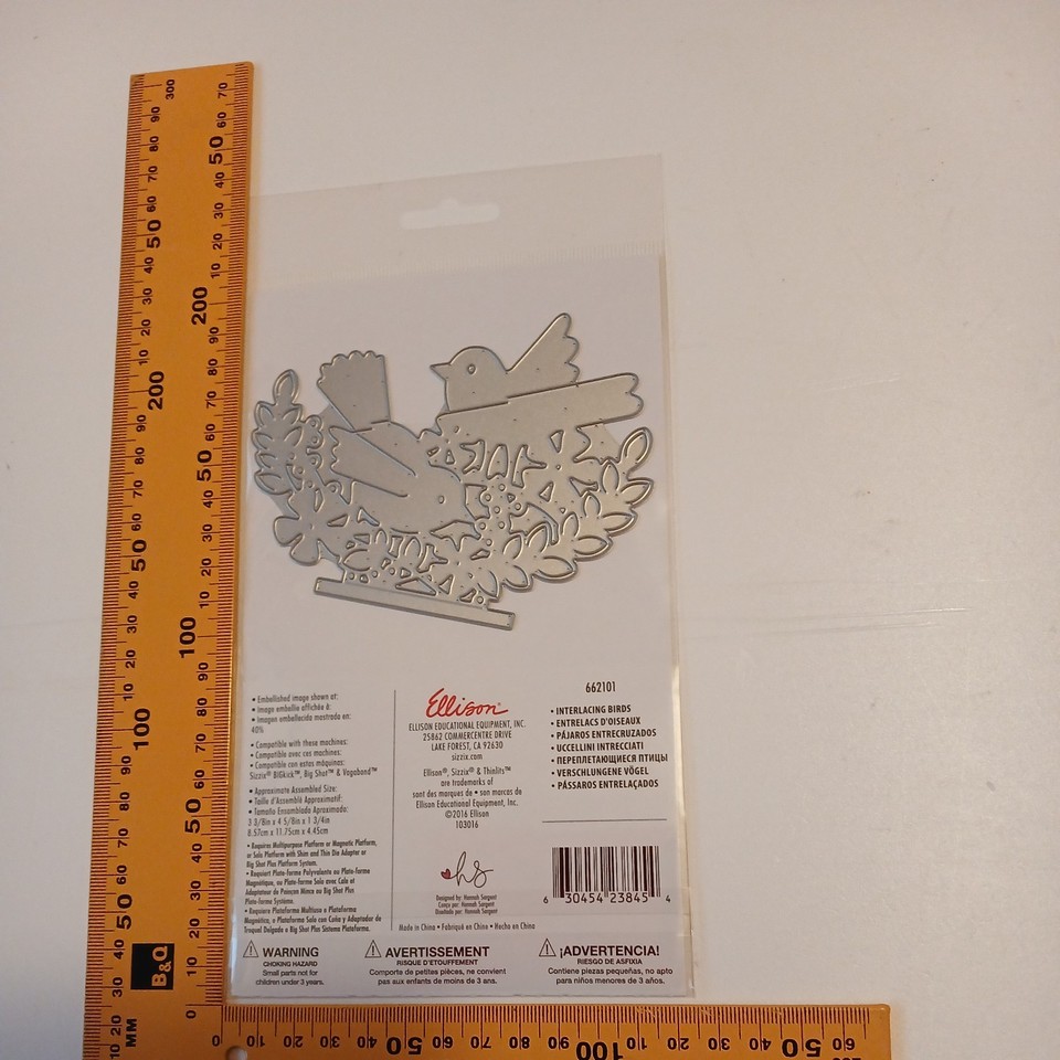 Sizzix - Thinlits - 662101 - Interlacing Birds - 1 die set - BNIP | eBay UK