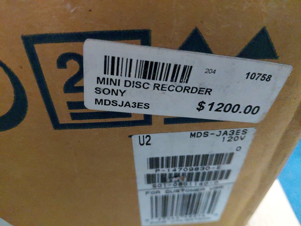 SONY MDS-JA3ES MD MiniDisc Deck Player With Remote | eBay