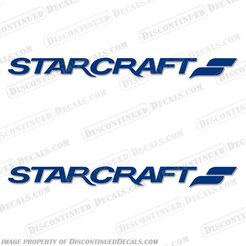 Fits Starcraft Boat Logo Decals (Set of 2) - Style 6 - Any Color! | eBay