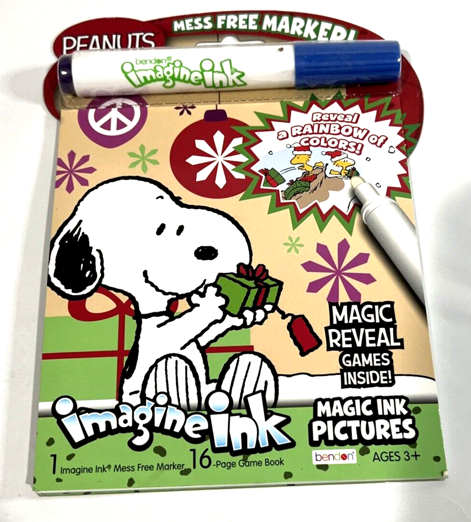 Imagine Ink Mess Free Marker Snoopy Peanuts & Elf on The Imagine Ink Mess Free Marker Snoopy Peanuts & Elf on The