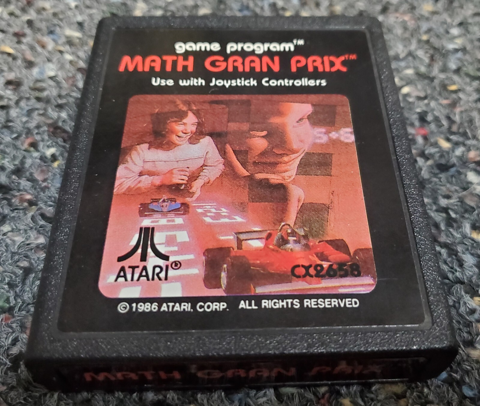 Atari 2600 7800 - MATH GRAN PRIX - 1986 Atari Corp Label Variation - Clean | eBay