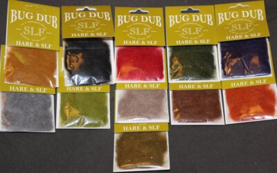 Fly Tying Dubbing SLF Bug Dub Hare and Synthetic Living Fibre blended ...
