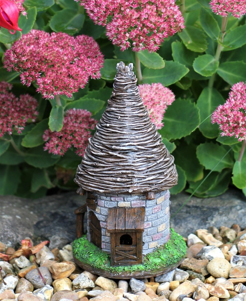 Fairy House Solar Garden Ornament Pixie Lawn Secret Garden Gift Patio ...