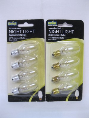 Meridian Night Light Bulbs Candelabra Base 120V 4W 8 Bulbs | eBay