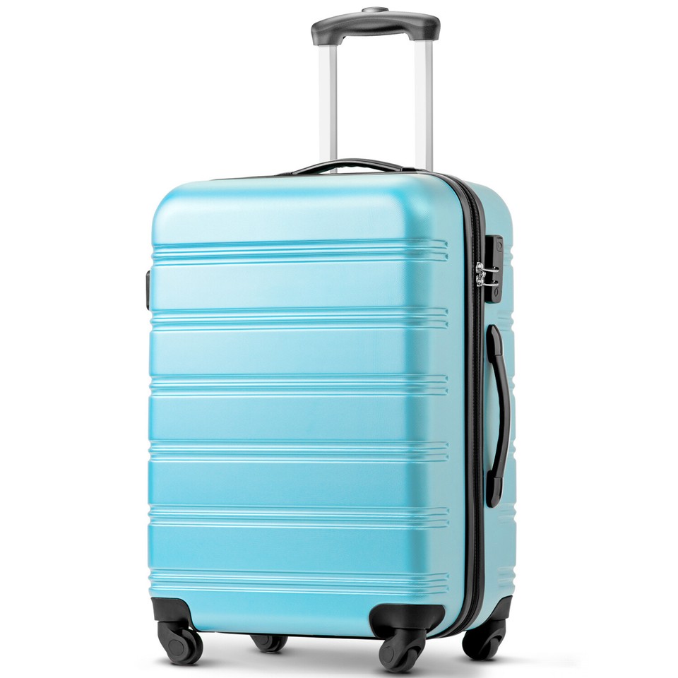 20 24 28 Inch Suitcase Set Large Hard Shell Cabin Hand Travel Luggage ...