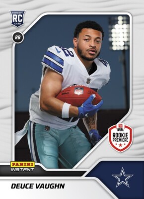 NFL 2023 Instant RPS First Look Football Deuce Vaughn #40 [Rookie Card ...