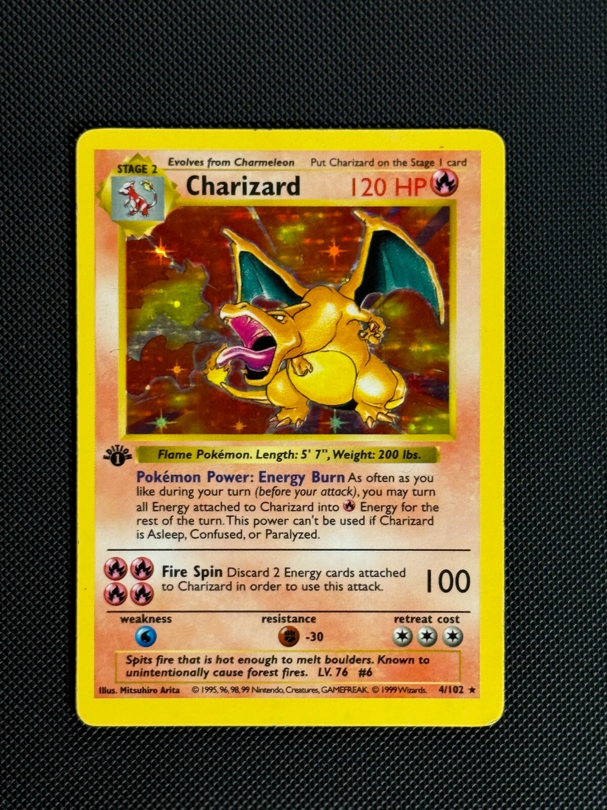 1st Edition Shadowless Charizard 4/102 Base Set Holo Pokemon Card | eBay