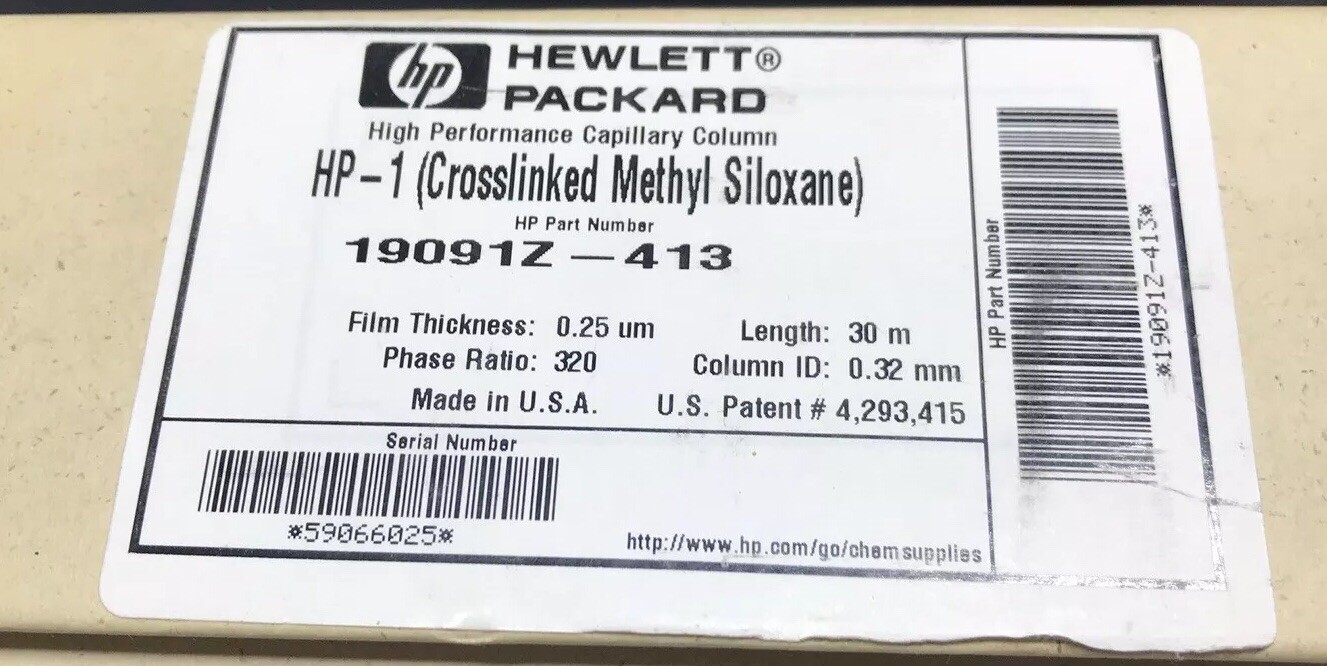 Hewlett Packard HP Agilent HP-1 GC Capillary Column - 19091Z-413 | eBay UK