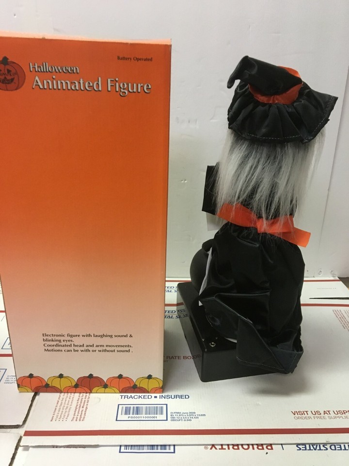 90s Animated Halloween WITCH Motion & Sound & Lights w/box 16" Kmart ...