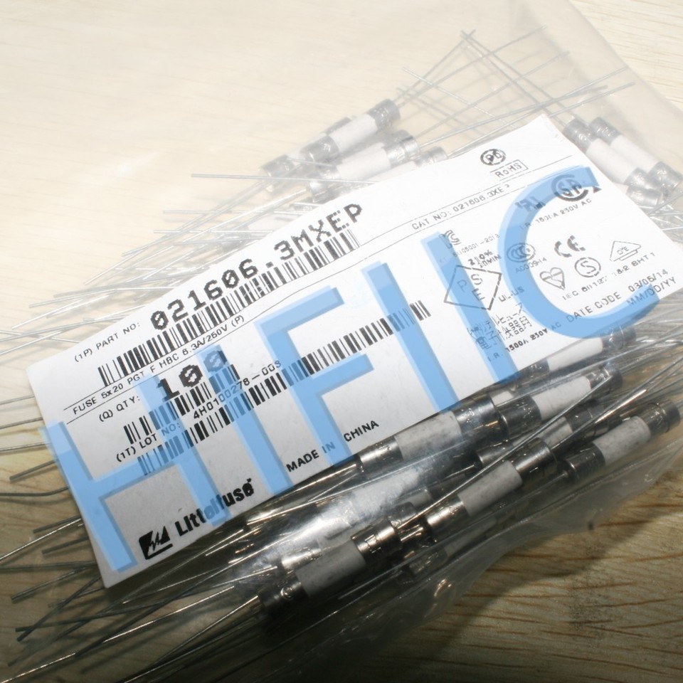 5PCS F6.3AH250VP 5*20mm Ceramic Body Time-Lag Axial Lead Fuse | eBay