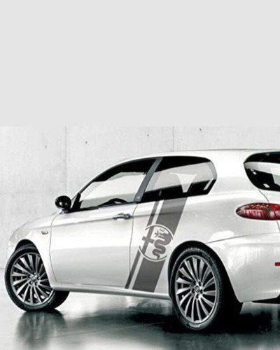 2PCS Car Stickers For Alfa Romeo MiTo Giulia Giulietta Stelvio 4C 147 ...
