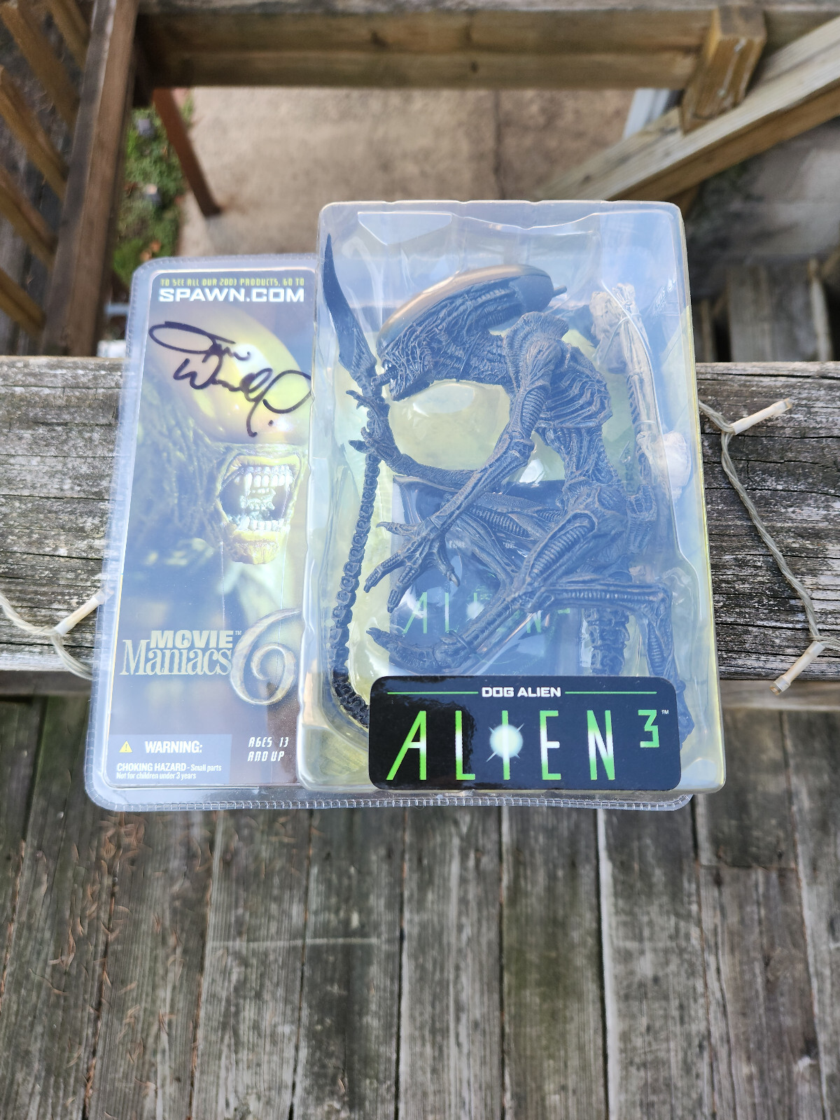 Movie Maniacs Series 6 DOG ALIEN 3 Figure McFarlane Signed Tom Woodruff ...