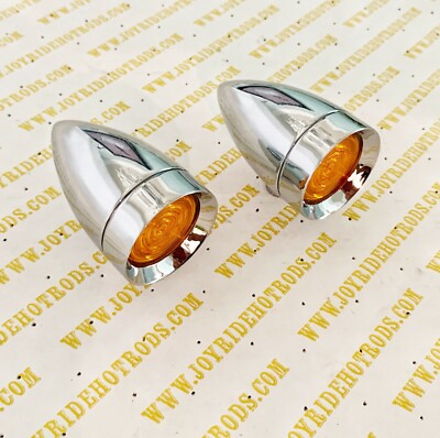 Hot Rod Turn Signal Lights - Amber Lens - Bright 9 LED - 1 Pair- Show ...